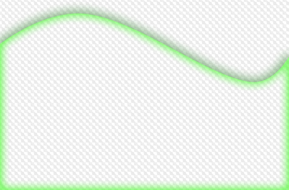 Abstract Emerald wavy lines psd with transparent background for design ...