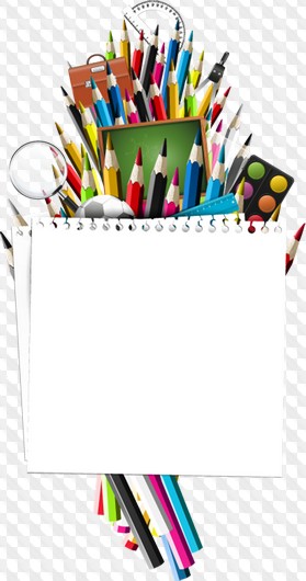 Updated: PSD, School supplies, 20 PNG with transparent background