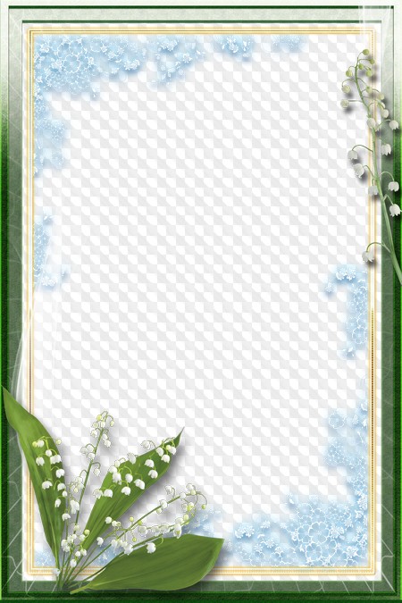 Lilies of Valley, Spring Bouquet, photo frame