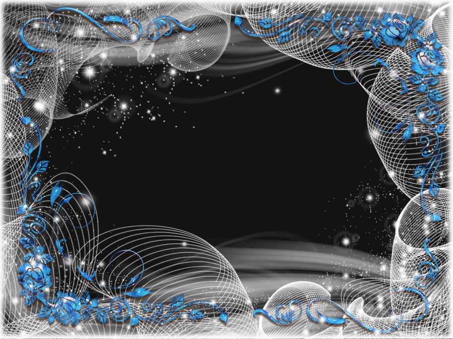 Abstract lines, photo frame PSD, PNG