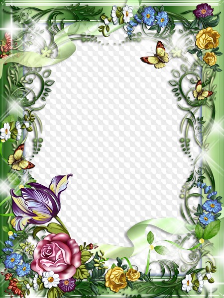 Flower photo frame