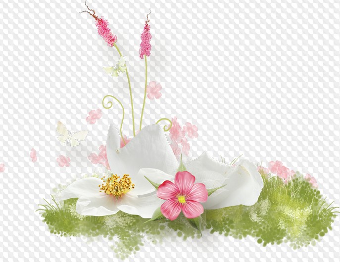 Free Graphics: Flower Clusters PNG images and PSD file ( layered ) for ...