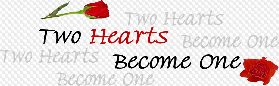 Two Hearts Become One, Romantic Frame Open Book