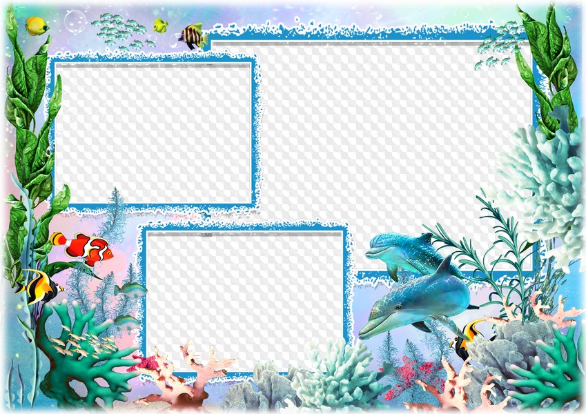 Updated: 24 PNG, Summer holidays at sea, frames for Photoshop