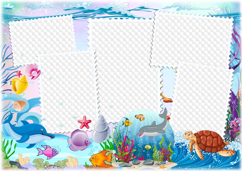 Updated: 24 PNG, Summer holidays at sea, frames for Photoshop