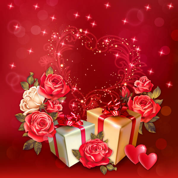 Rosas Rojas Y Corazones