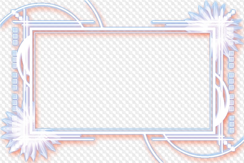 PSD, 45 PNG, White frames, overlays, png with transparent background