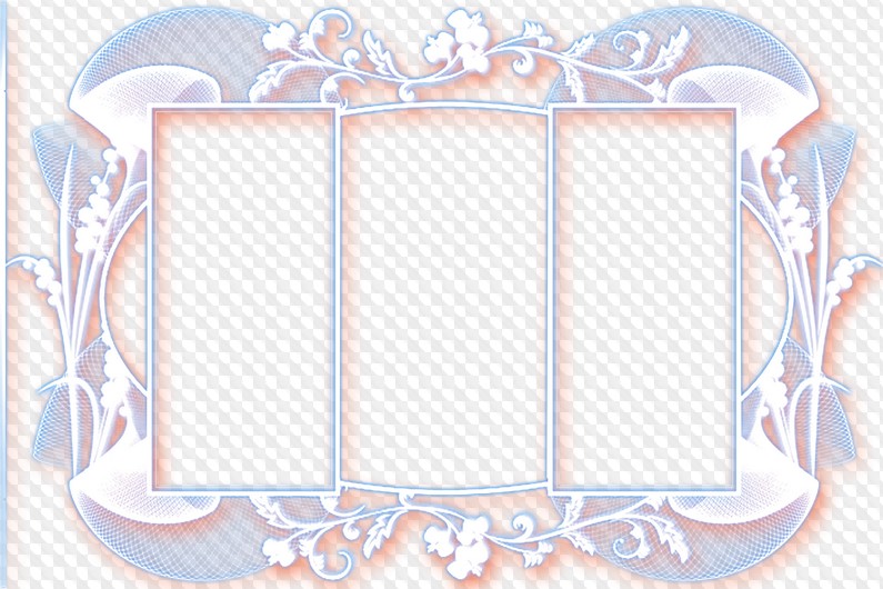 PSD, 45 PNG, White frames, overlays, png with transparent background