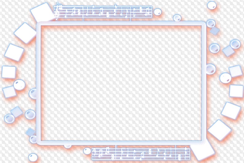 PSD, 45 PNG, White frames, overlays, png with transparent background