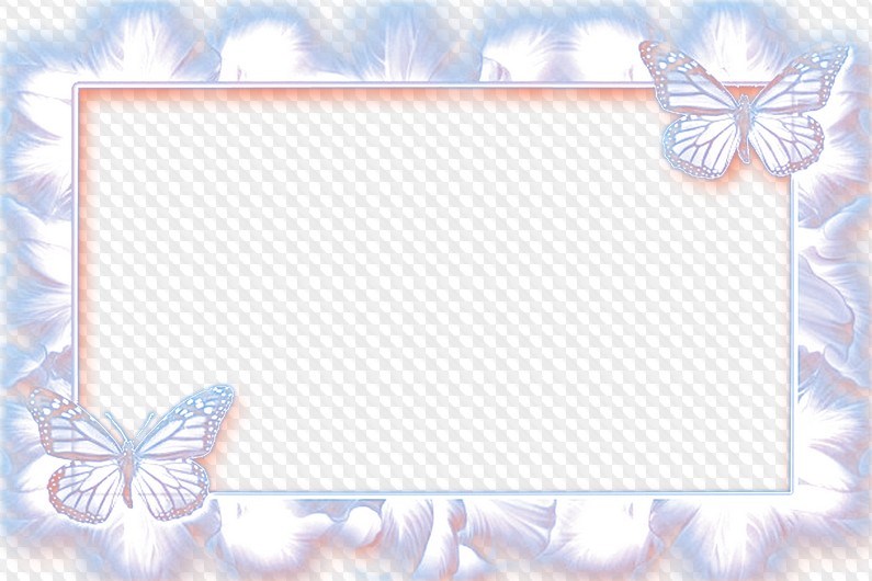 PSD, 45 PNG, White frames, overlays, png with transparent background