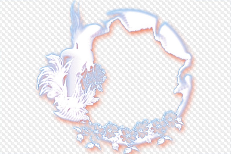 PSD, 45 PNG, White frames, overlays, png with transparent background