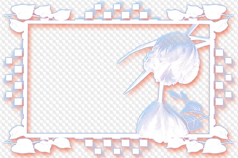 PSD, 45 PNG, White frames, overlays, png with transparent background