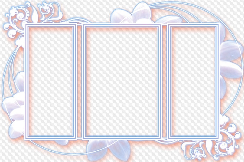 PSD, 45 PNG, White frames, overlays, png with transparent background