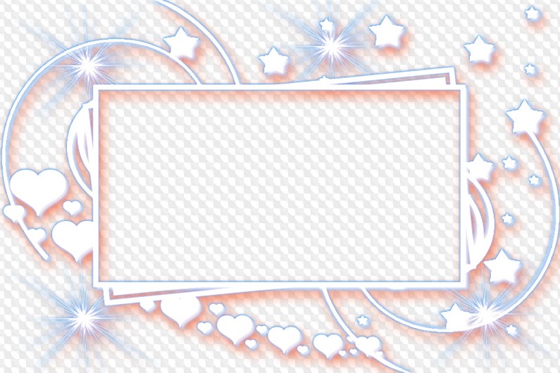 PSD, 45 PNG, White frames, overlays, png with transparent background