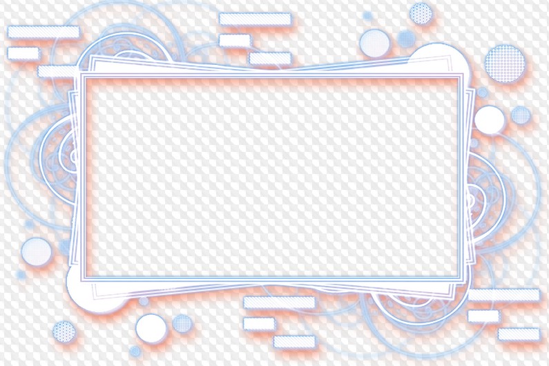 PSD, 45 PNG, White frames, overlays, png with transparent background