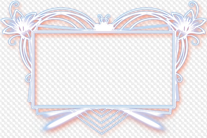 PSD, 45 PNG, White frames, overlays, png with transparent background