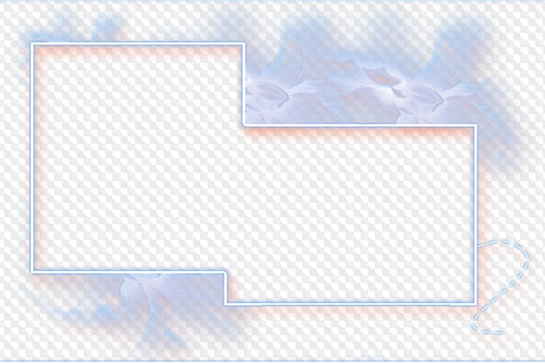 PSD, 45 PNG, White frames, overlays, png with transparent background