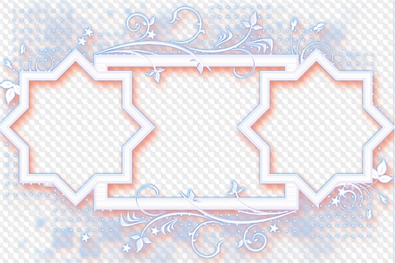 PSD, 45 PNG, White frames, overlays, png with transparent background