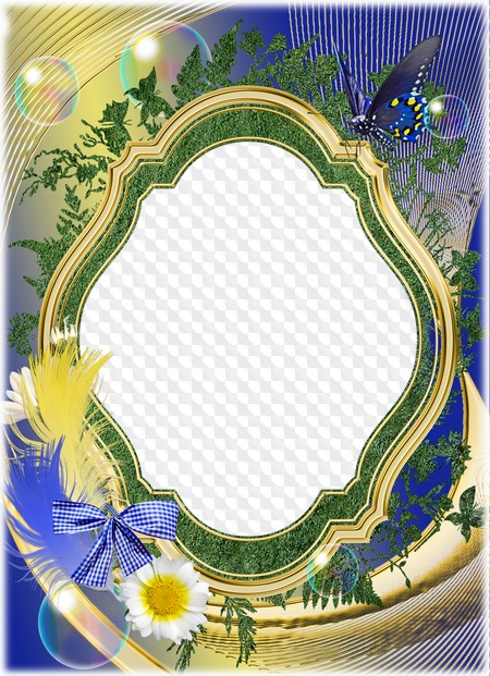 Three spring frames, 3 PNG, 3 PSD, moments of happiness