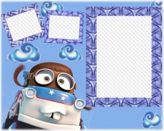 2 psd template children photo frames for boy My little pilot - Free ...