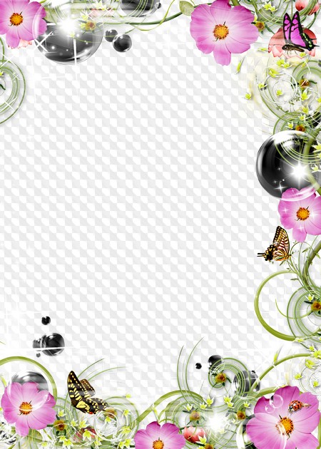 16 PNG spring frames, Freshness of spring morning