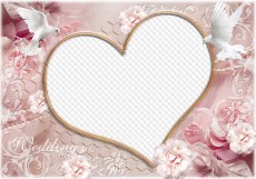 Wedding Frame - Love and pigeons