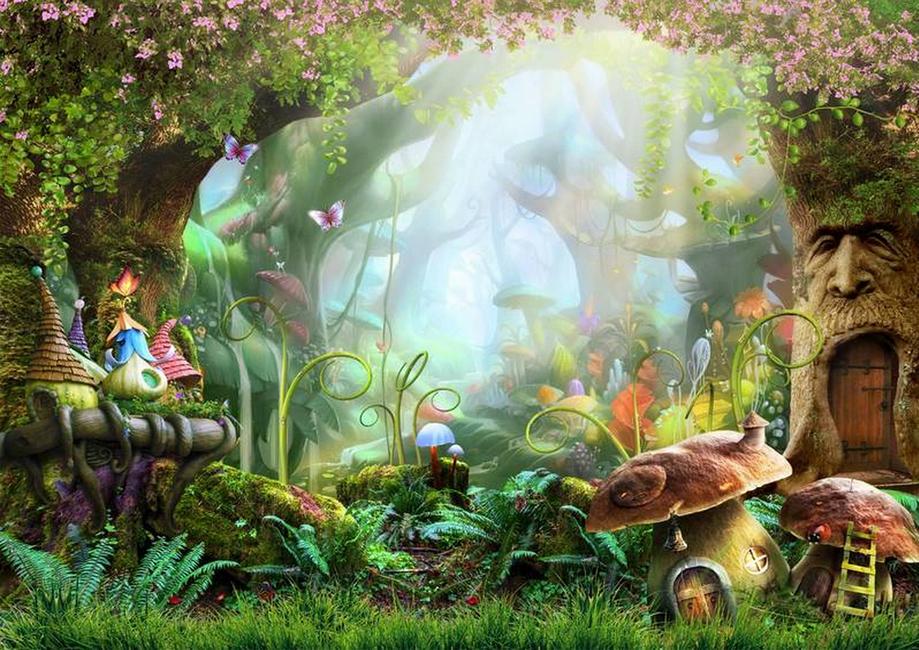 Photo frame for 17 photos with fairies in PSD, PNG, JPG and three ...
