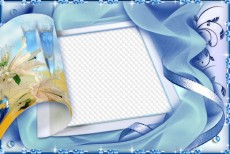 Open book, photo frame