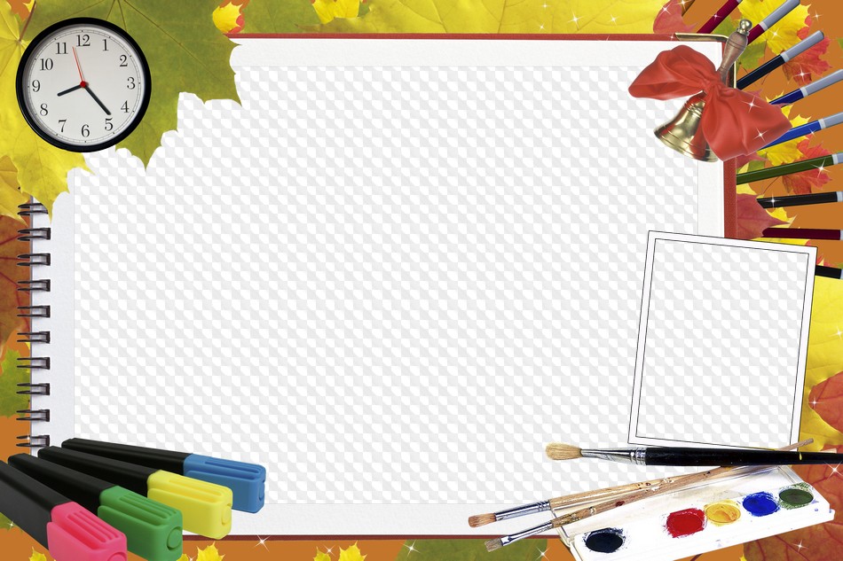 The collection of frames for Photoshop - School Time