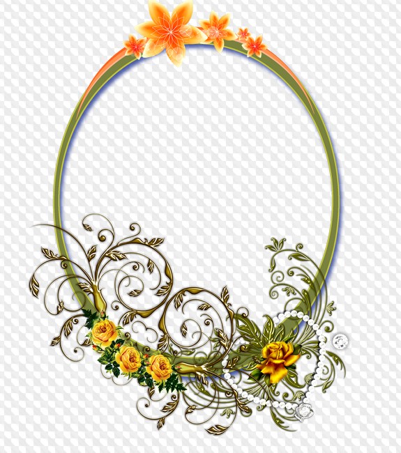 Wonderful flower frames psd for your photo ( free 6 frames psd & png ...