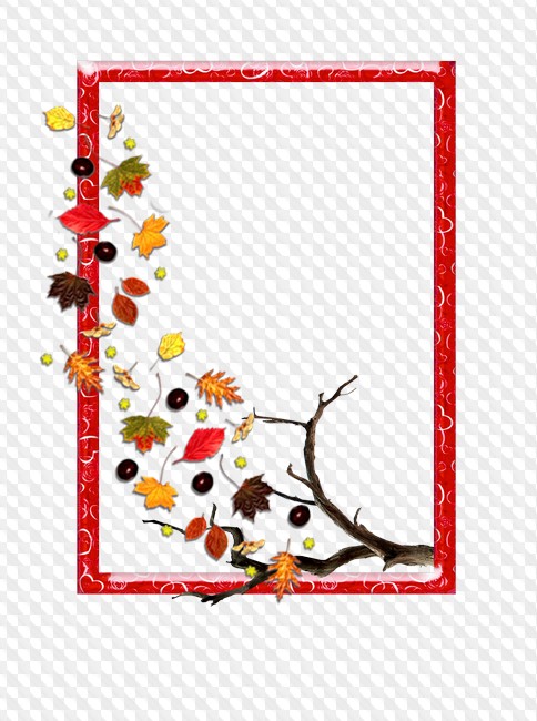 Cutouts for photoshop - Autumn in gilt frames