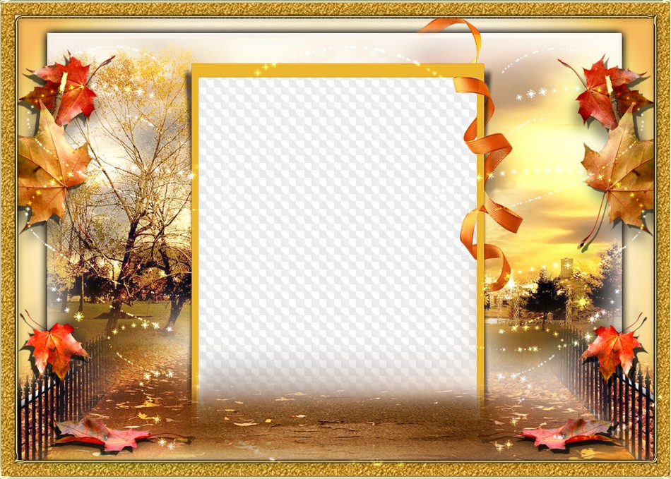 Autumn Photo Frame for photoshop - Autumn waltz