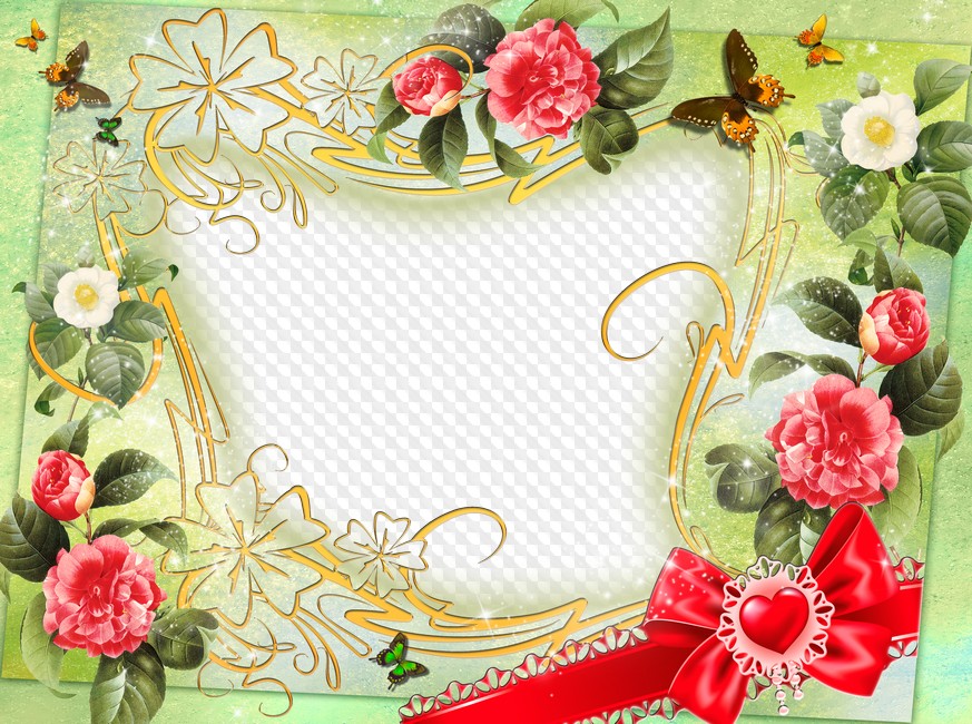 Photo frames with flowers - So many beautiful in the world