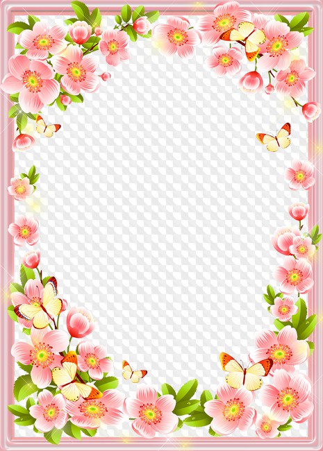 Frames for Photoshop - Flower Ball of all shades and colors