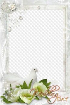 Wedding frame - our wedding Day. Transparent PNG Frame, PSD Layered ...