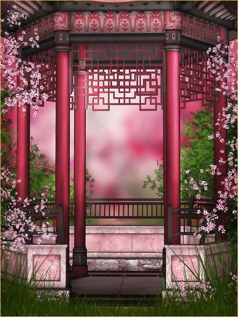 Magic backgrounds in Japanese style