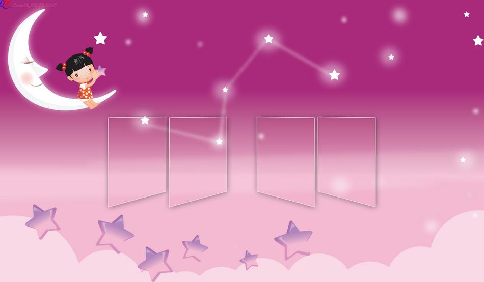 Collection of baby backgrounds for design