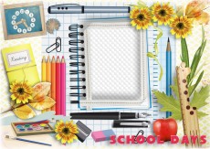 PSD, PNG, Photo frame, Goodbye school