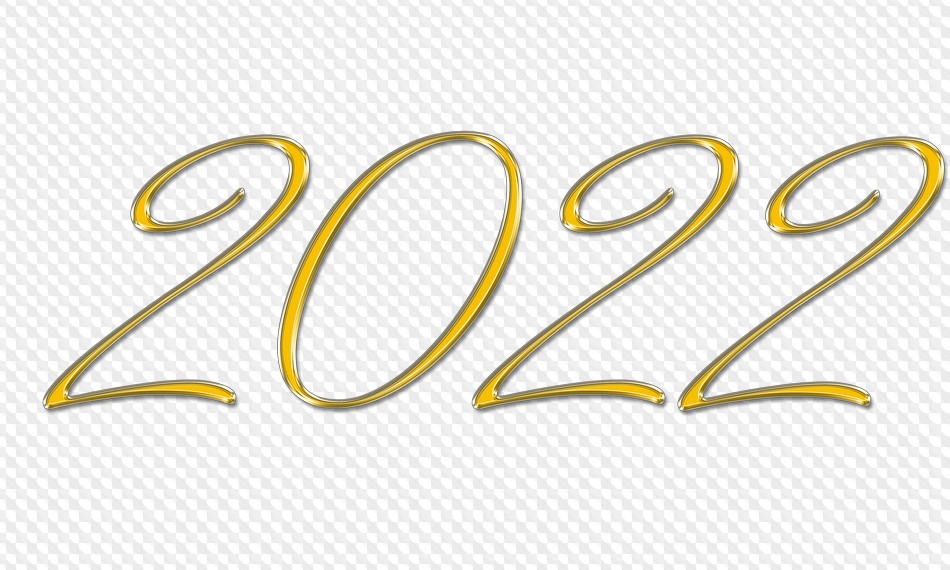 Updated: 100 PNG, 2022 on transparent background, 2022 PNG numbers