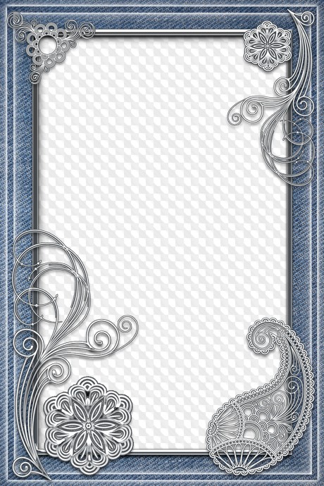Stylish jeans photo frame