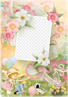 Baby, photo frame template