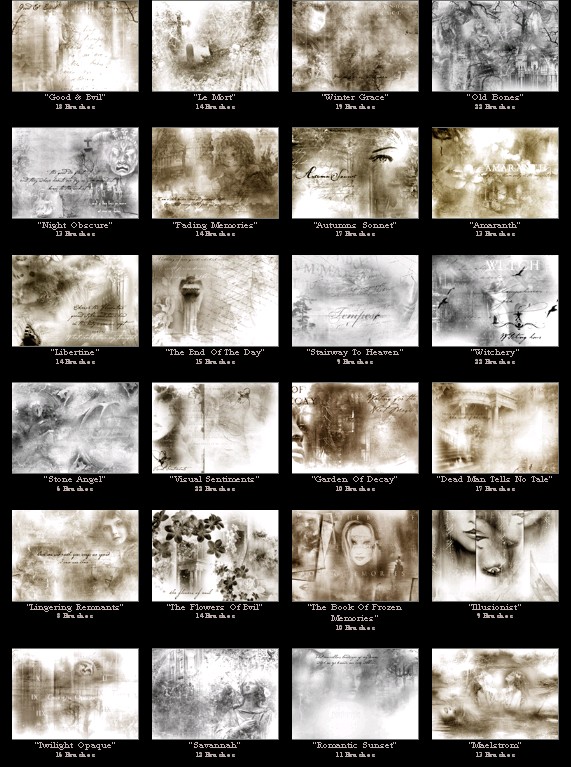 Mystical abr brushes, Collection of brushes for Photoshop