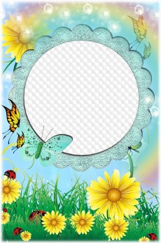 Summer photo frame for photo