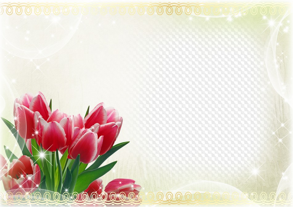 Spring, March 8, Congratulatory photo frame PSD, PNG.