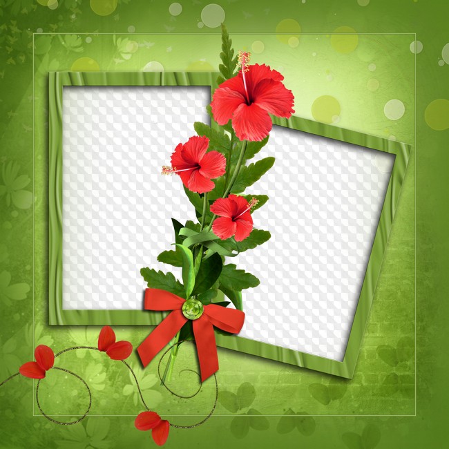 En color verde, marco PSD PNG. Marco PNG transparente, PSD Plantilla ...