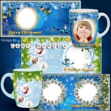 3 Photoshop free psd template for mugs download