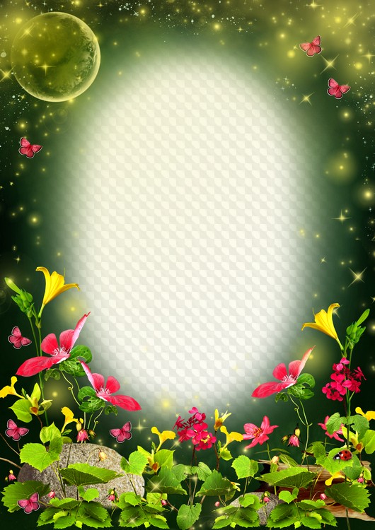 Set of romantic psd frames for Photoshop - Starlight romantic night ...