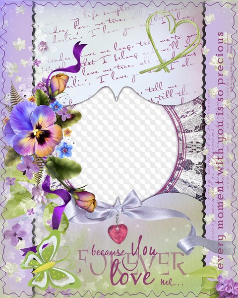 Delicate and romantic photo frame with white doves and wedding rings.