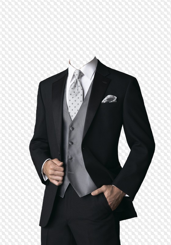 Costumes pour hommes élégants PSD, 6 PSD