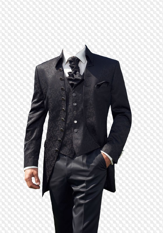 Costumes pour hommes élégants PSD, 6 PSD